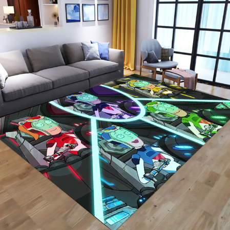 Tapis Rick et Morty Power Rangers | Morty Shop